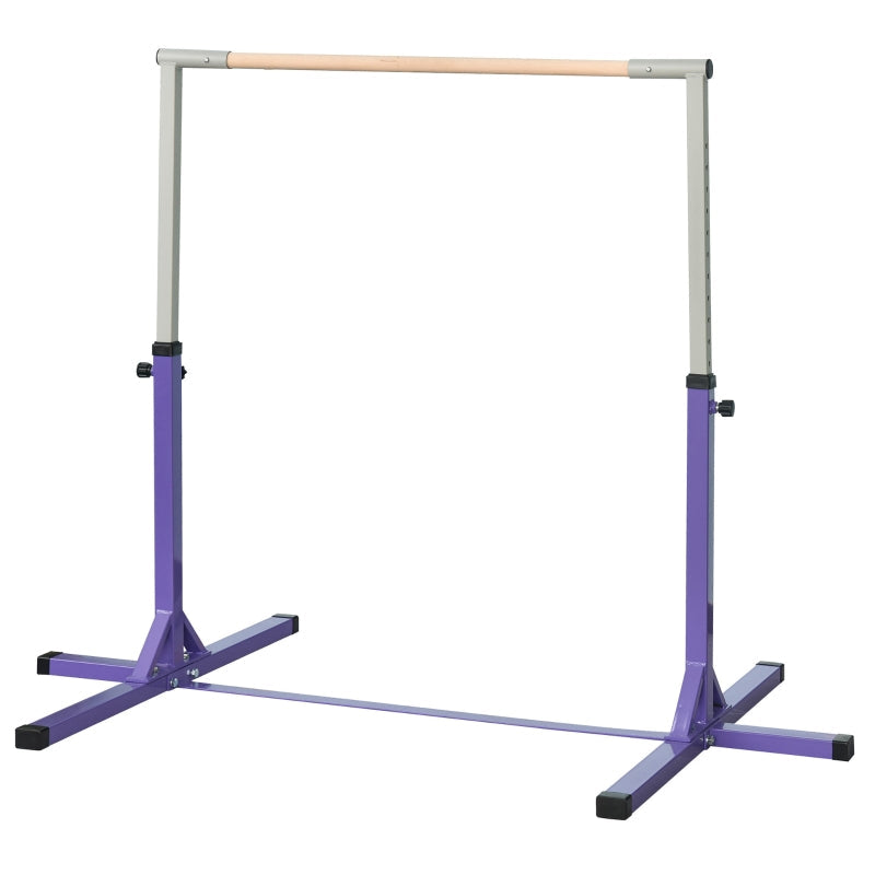 Gymnastics Bar, Steel Frame Adjustable Horizontal for Kids Home Gym Tr ...