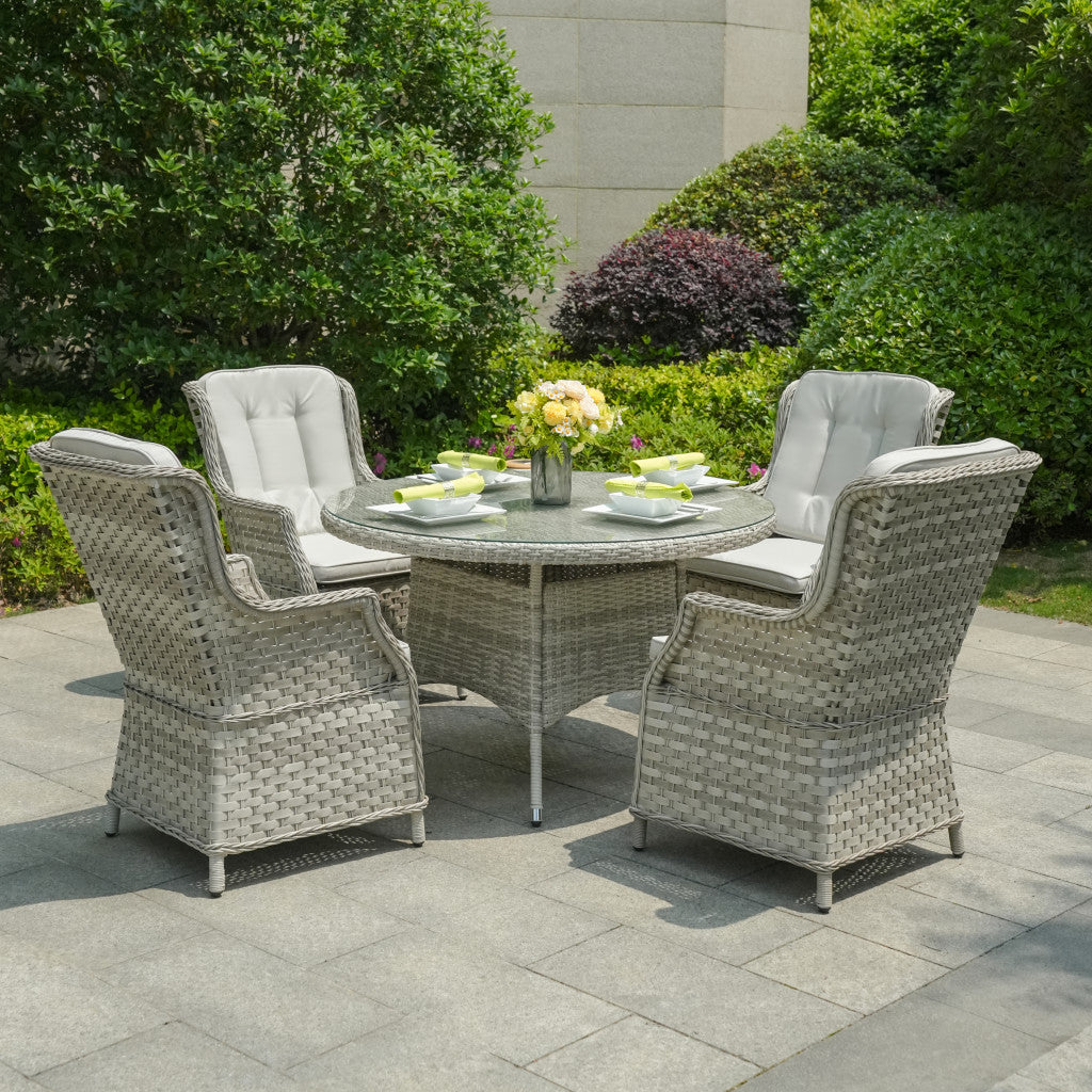 Ravenna - 4 Seater Set (White Washed) – Rathwood